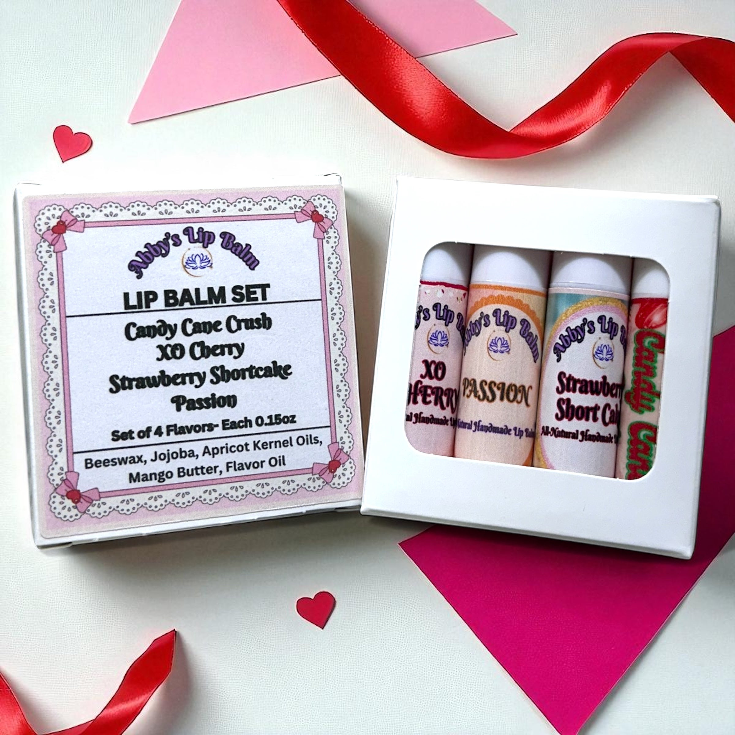 Abby’s Lip Balm Box Set – Handmade Flavored Lip Balms Gift Set | Aitza ...