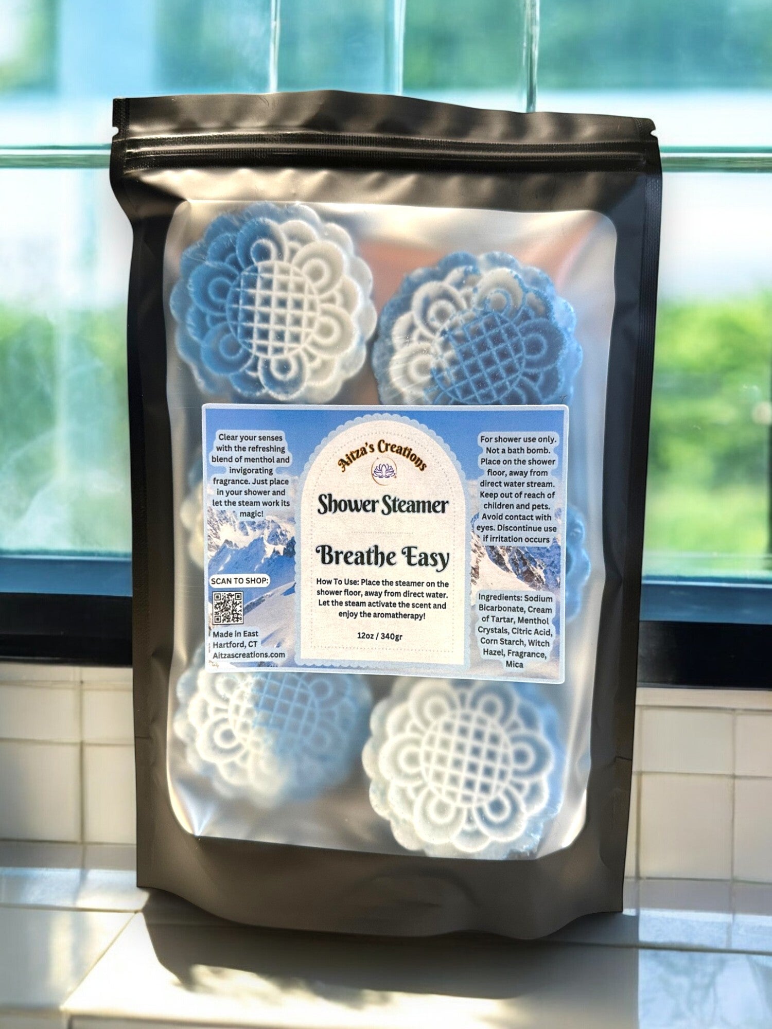 Premium Shower Steamer 6 PK, Shower Fizzer, Shower Melts, Menthol ...
